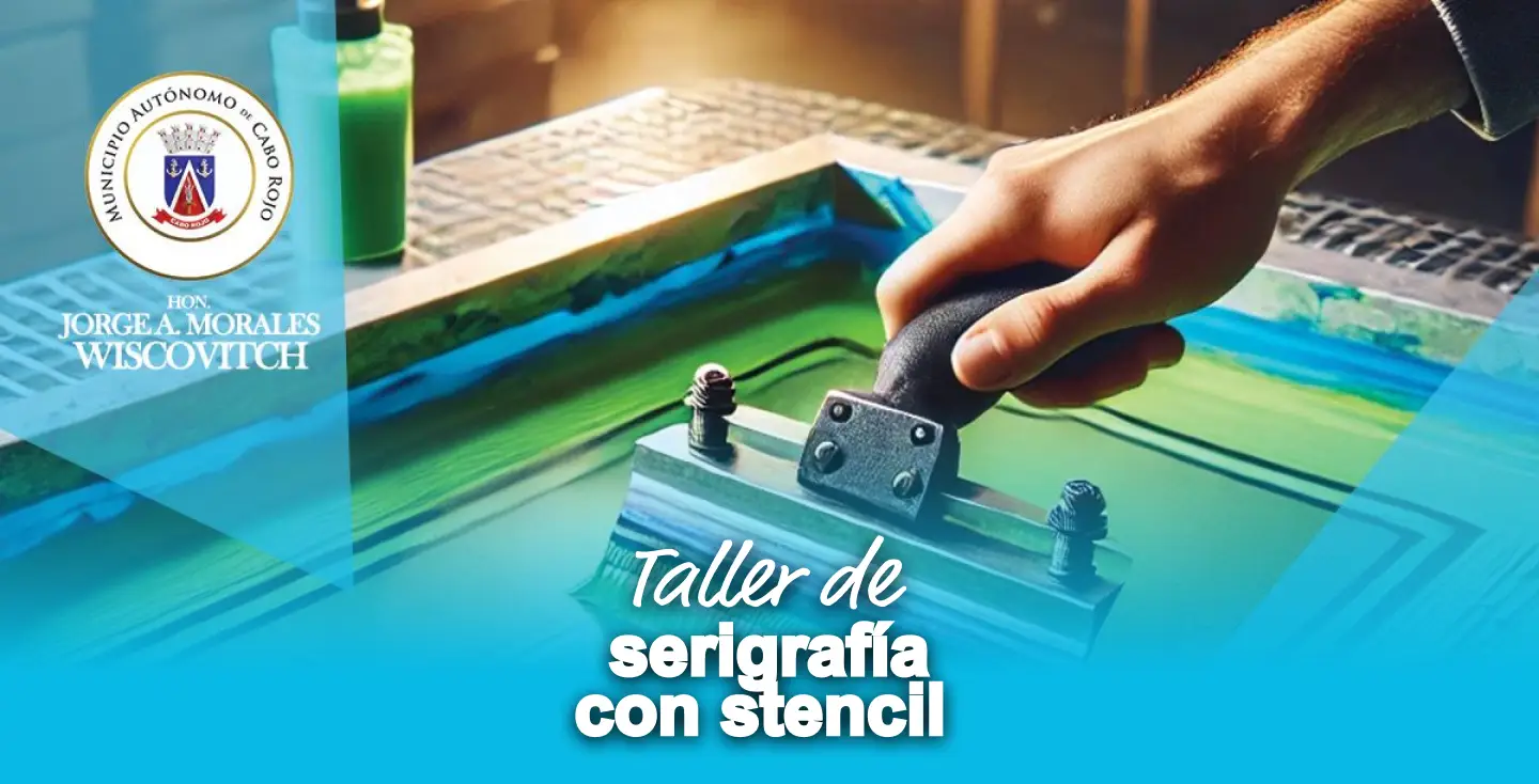 Taller de serigrafía con stencil - Ciudad Cabo Rojo